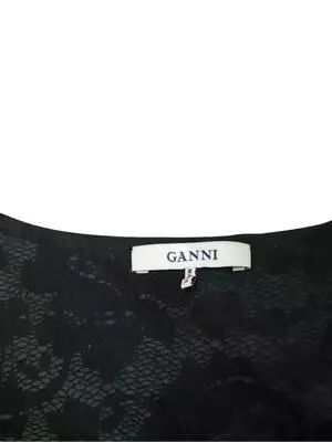GANNI Lace Wrap Dress