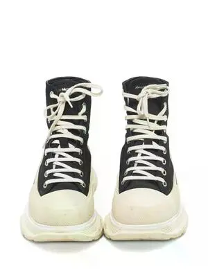 Alexander McQueen Canvas Lace-up Platform Sneakers