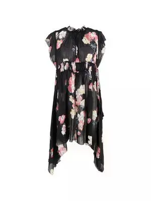 Ulla Johnson Luisa Floral-print Midi Dress - Black