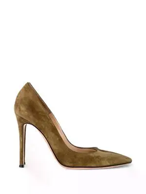 GIANVITO ROSSI Pointed-toe Suede Pumps