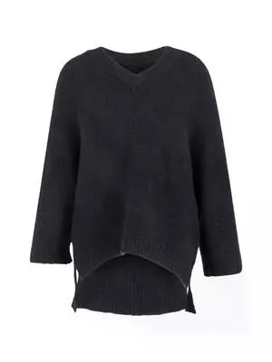 Adam Lippes V-neck High-low Hem Sweater