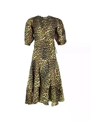 Ganni Animal Print Day Dresses