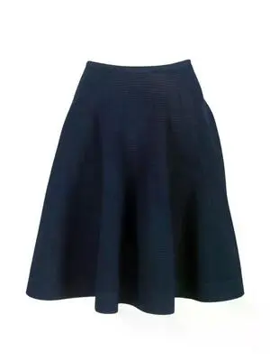 Alaïa Flared A-line Mini Skirt - Blue