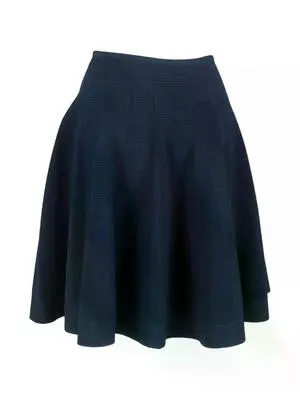 Alaïa Flared A-line Mini Skirt - Blue