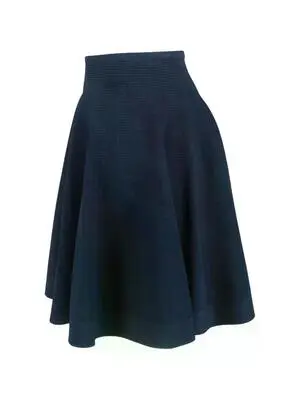 Alaïa Flared A-line Mini Skirt - Blue