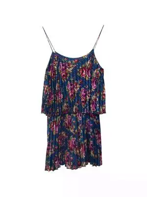 Zimmermann Pleated Floral Playsuit