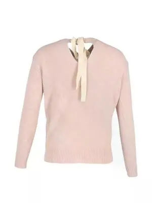 JOSEPH Crew-neck Tie-back Sweater