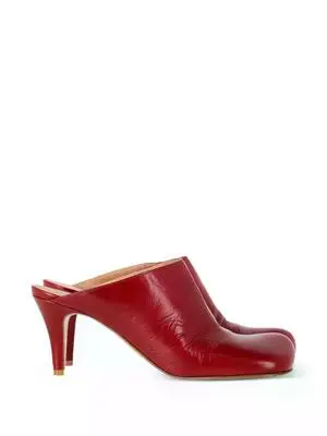 Bottega Veneta Round-toe Leather Mules