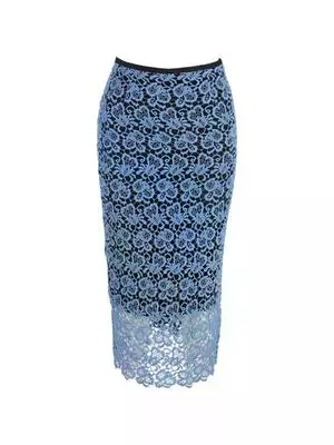 Erdem Lace Zip Midi Skirt