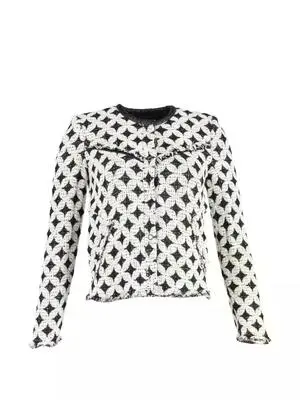 IRO PARIS Printed Wool Jacket - White