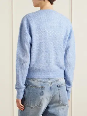 Maria Mcmanus Pointelle-knit Cardigan