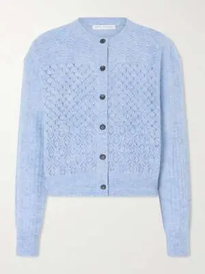 Maria Mcmanus Pointelle-knit Cardigan - Cream