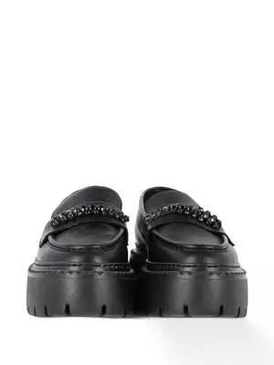 JIMMY CHOO Bryer Leather Loafers