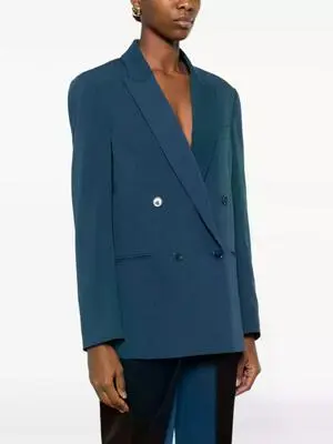 Patrizia Pepe Double-breasted Blazer - Blue