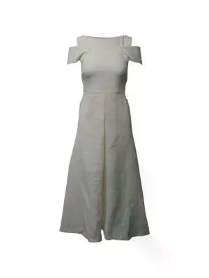 Roland Mouret Cold-shoulder Midi Dress - Neutrals