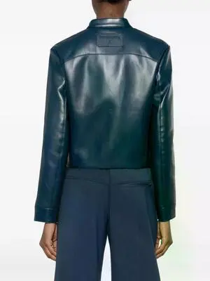 Patrizia Pepe Coated Fabric Biker Jacket