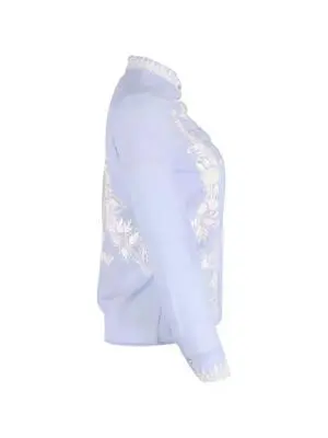 Vilshenko Embroidered Mock-neck Shirt