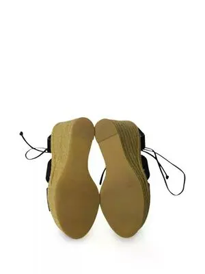 Saint Laurent Platform Wedge Espadrilles