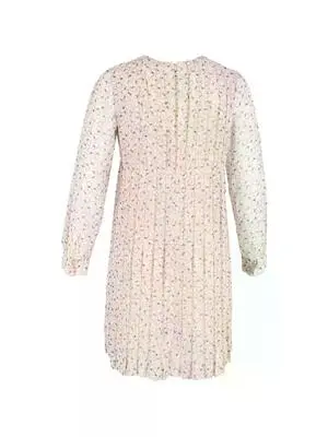Chloé Pleated Geometric Print Knee Length Dress