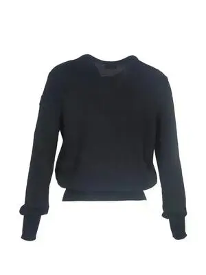 Moncler Zipped Cardigan With Ruffle Detail