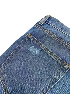 Sandro Patchwork Frayed Jeans