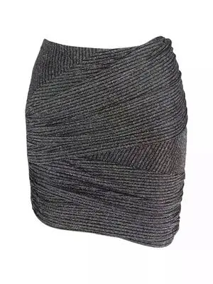 IRO PARIS Lamé Mini Skirt