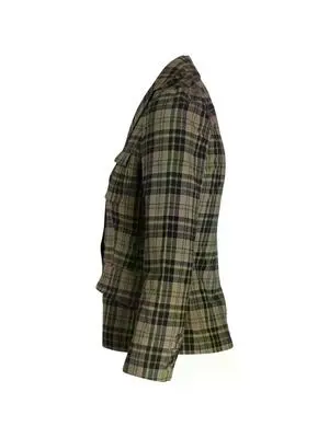 Theory Tartan Print Blazer
