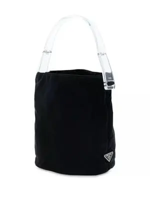 Prada Tessuto Acrylic Handle Bag