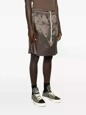 MONCLER + RICK OWENS Drawstring Waist Skorts - Brown