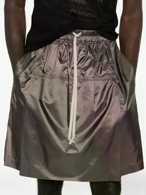 MONCLER + RICK OWENS Drawstring Waist Skorts - Brown