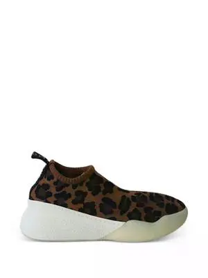 Stella McCartney Leopard-print Slip-on Sneakers - Brown