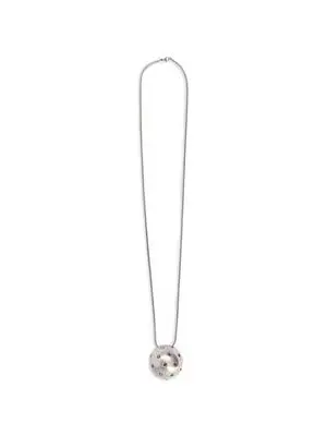 Rick Owens Sphere Pendant Necklace - Silver