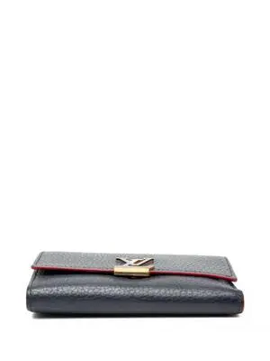 LOUIS VUITTON 2019 Taurillon Capucines Compact Wallet Small Wallets - Blue