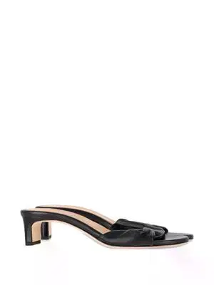 Dear Frances Twisted Leather Sandals