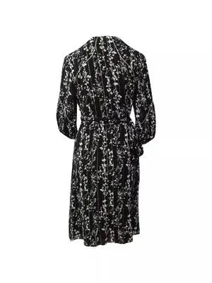 Ba&sh Floral-pattern Tie-waist Midi Dress
