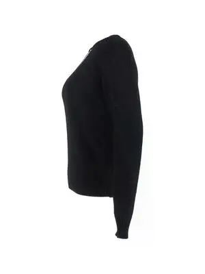 Saint Laurent Stud-embellished Mock-neck Sweater