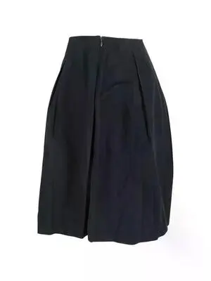 Miu Miu Cotton A-line Pleated Skirt