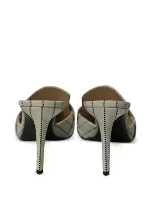 AQUAZZURA Izy Striped Mules