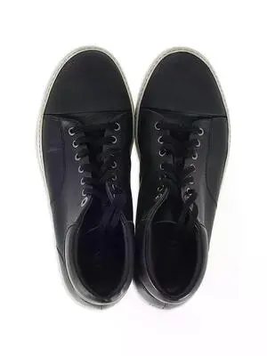 LANVIN Mid-top Leather Sneakers