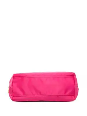 Prada Tessuto Canapa Logo Bow Satchel - Pink