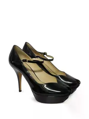 Saint Laurent Mary Jane Open-toe Pumps