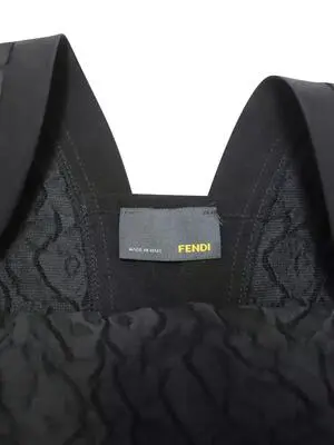 Fendi Sleeveless Floral Brocade Top