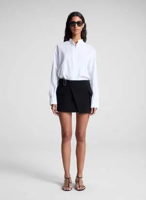 A.L.C. Conan Mini Wrap Skirt - Black