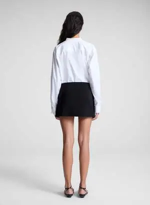 A.L.C. Conan Mini Wrap Skirt - Black