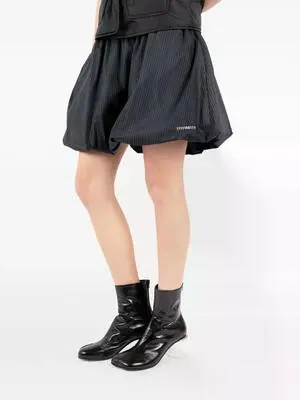 SOCIETE ANONYME Striped Gathered Mini Skirt