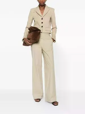 Patrizia Pepe Buttoned Cropped Blazer