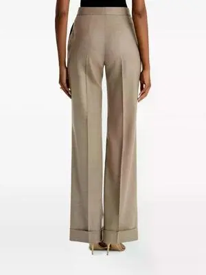 Oscar De La Renta Wide-leg Cuffed Trousers