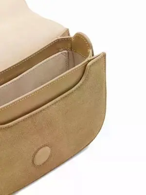 AMI Paris Paris Leather Shoulder Bag - Neutrals