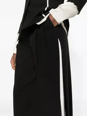 Patrizia Pepe Strap Detail Wide Leg Trousers
