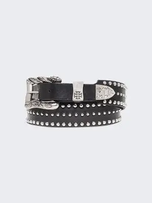 Enfants Riches Déprimés Lock Jaw Dome Stud Belt - Black